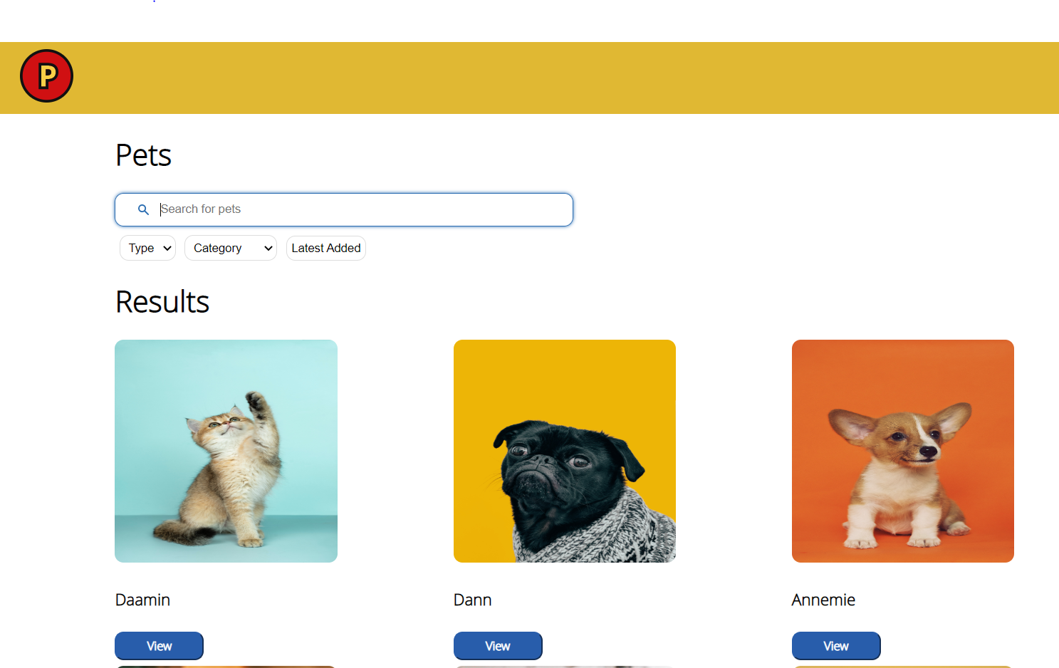 GitHub - julienyaware/petShop: Pets shop