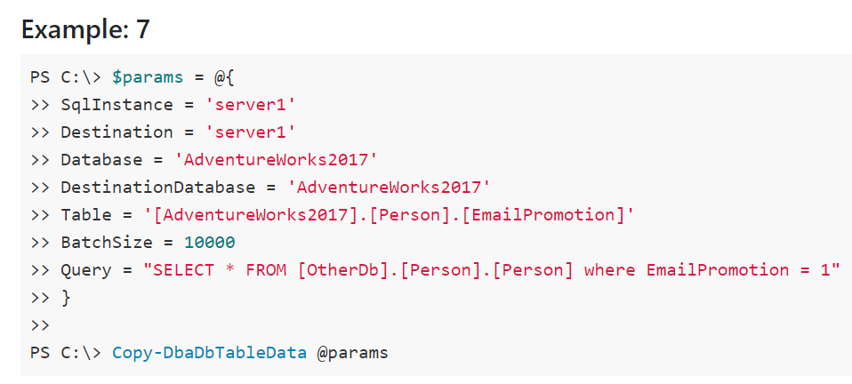 Bug Documentationexample Formatting · Issue 7002 · Dataplatdbatools · Github 2259