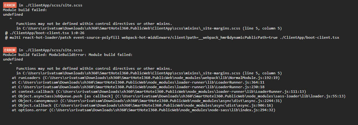 Build errors · Issue #1 · microsoft/SmartHotel360-Website · GitHub