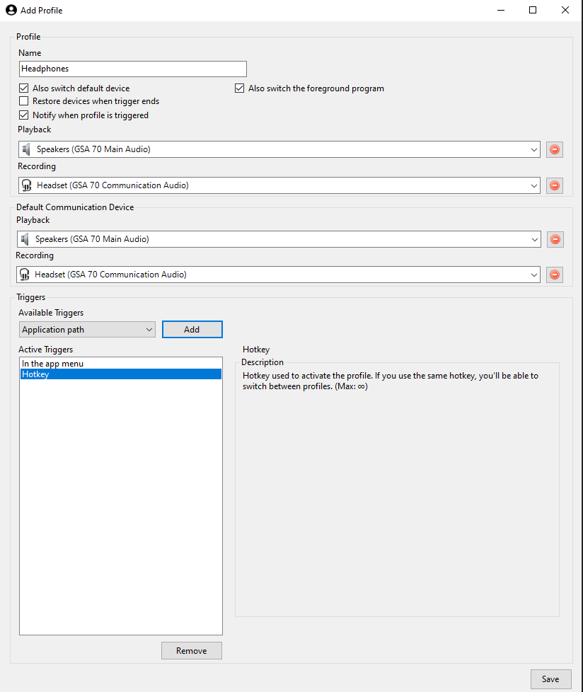 Profile hotkey trigger does not render input field · Issue #1266 · Belphemur/SoundSwitch · GitHub