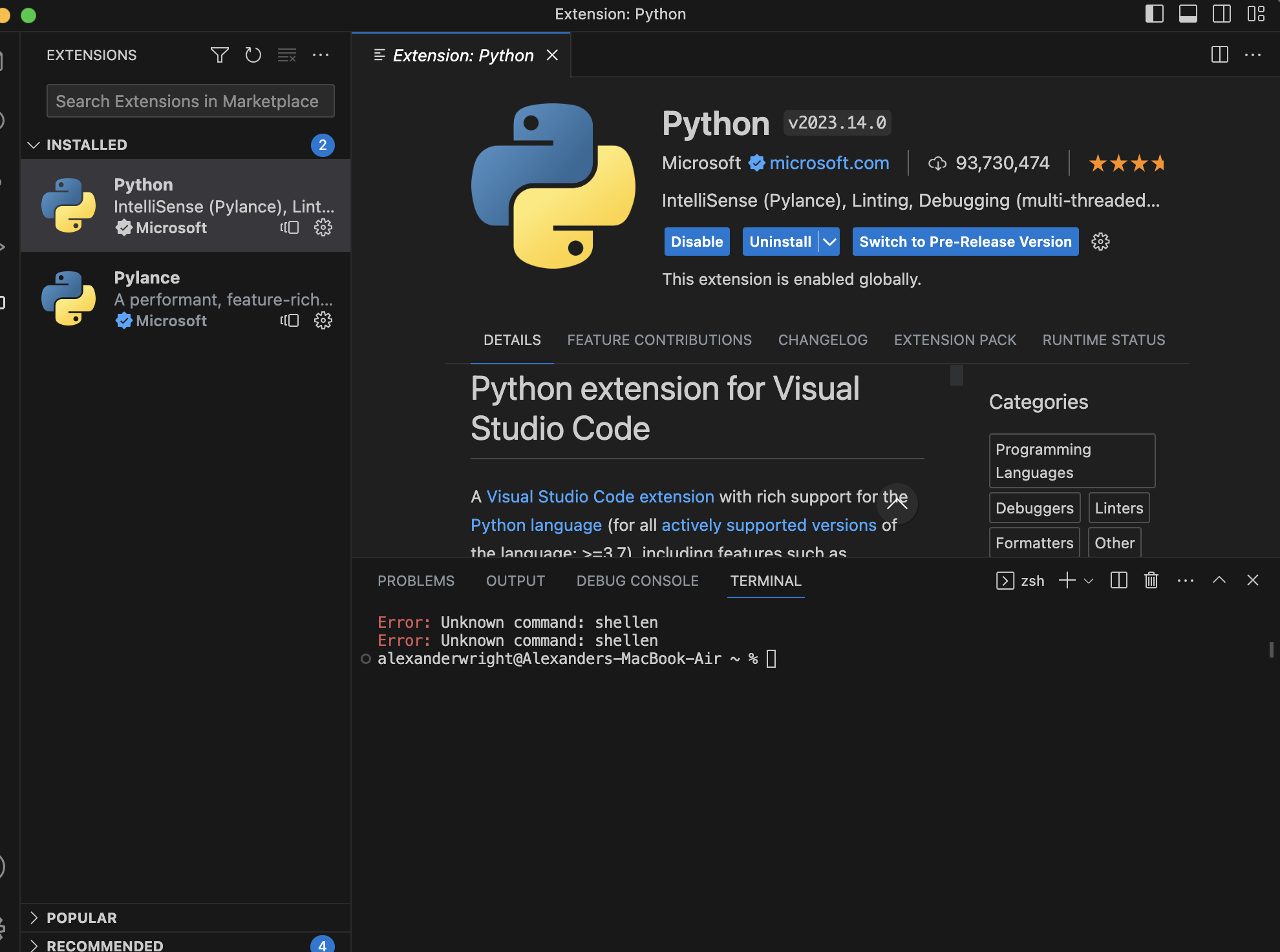 Unable to code · Issue #4717 · microsoft/pylance-release · GitHub