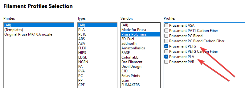Not able to add new fillament profiles · Issue #10764 · prusa3d/PrusaSlicer · GitHub
