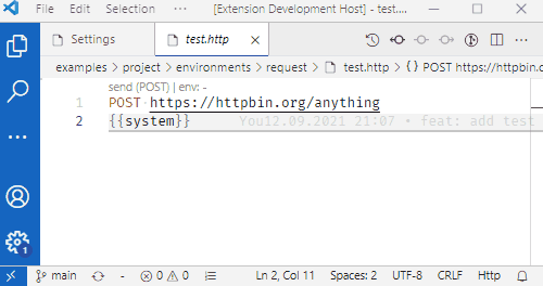 Feature request: Better visibility of environment · Issue #79 · AnWeber/vscode-httpyac · GitHub