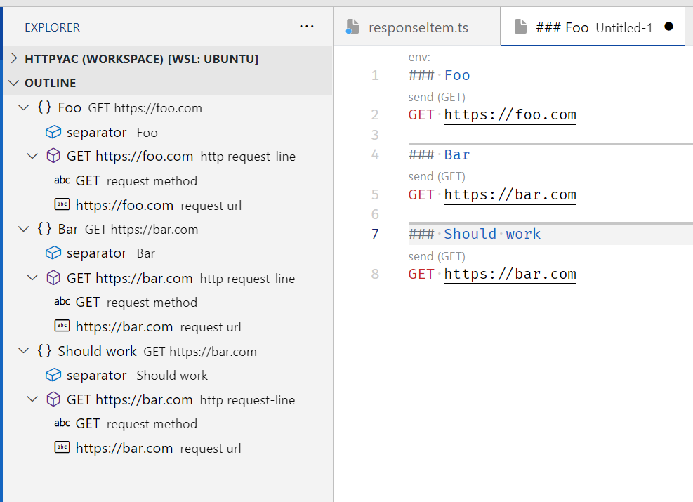 Titles no longer show up in outline · Issue #117 · AnWeber/vscode-httpyac · GitHub