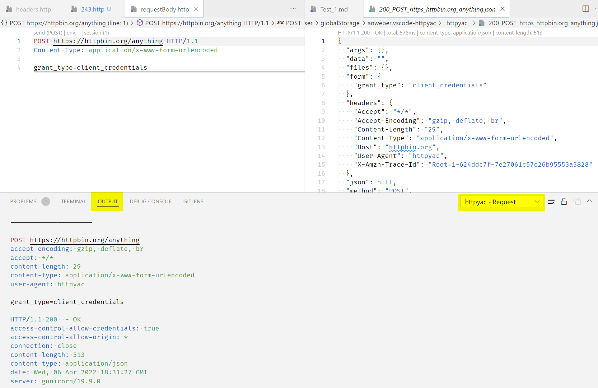 Show request body in md file · Issue #120 · AnWeber/vscode-httpyac · GitHub