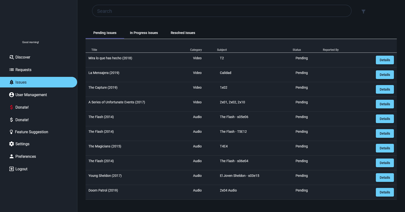 V4 - Section issues no show all registers · Issue #4014 · Ombi-app/Ombi · GitHub