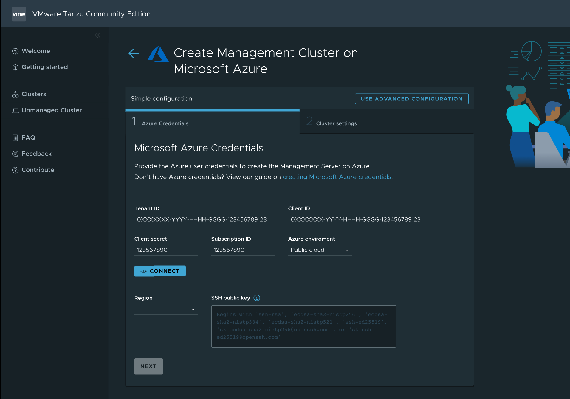 UI Plugin: Add Azure basic wizard skeleton with two steps · Issue #4662 ...