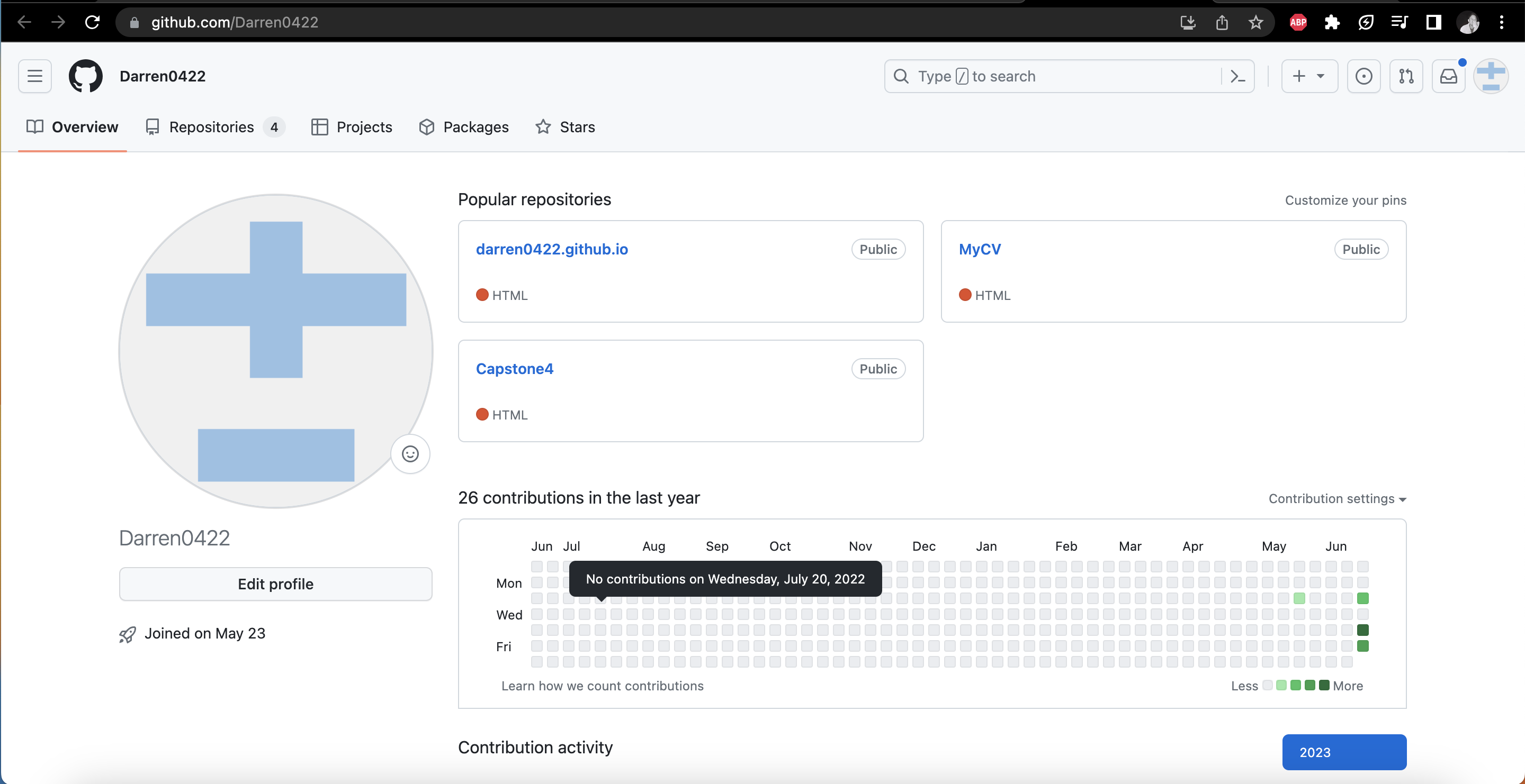 GitHub - Darren0422/MyCV