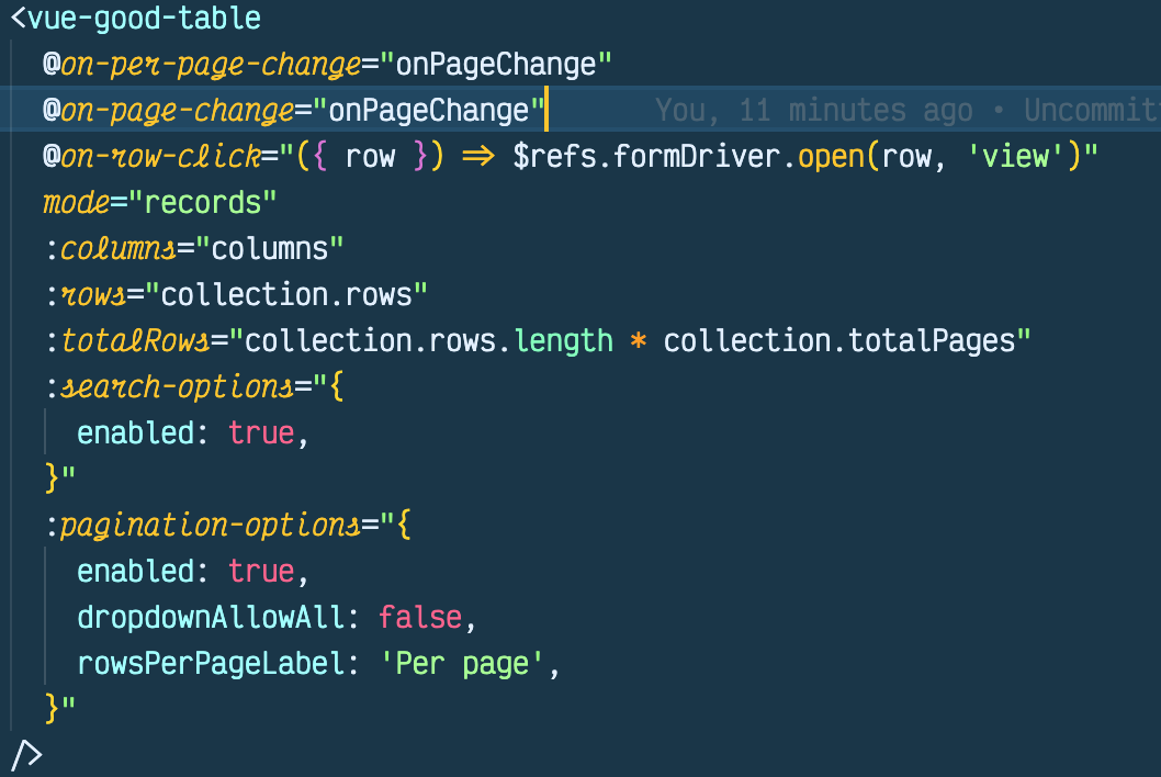 @event nothing happen · Issue #941 · xaksis/vue-good-table · GitHub