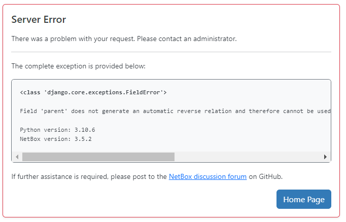 Customization Image Attachments Error · Issue 12686 · Netbox Communitynetbox · Github 