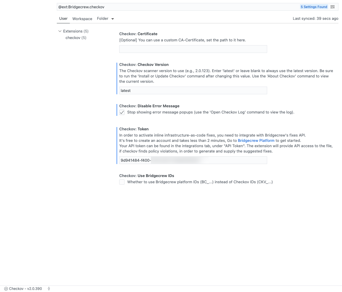 VS Code Extension not working · Issue #1583 · bridgecrewio/checkov · GitHub