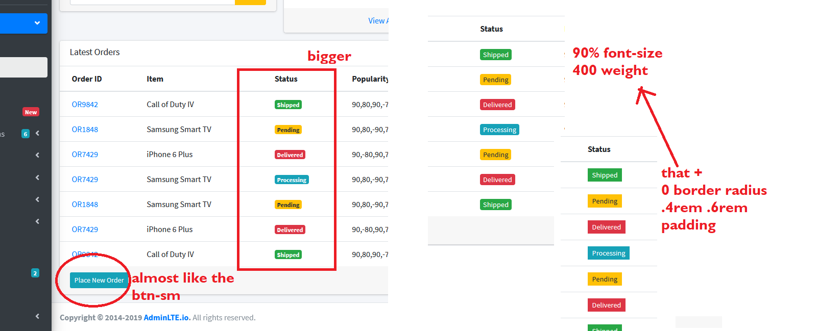 [FEATURE] Extra Badge Options · Issue #2488 · ColorlibHQ/AdminLTE · GitHub