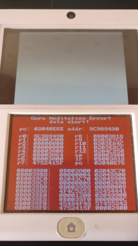 Guru Meditation Error when soft resetting in Pokémon Platinum · Issue #948 · DS-Homebrew/nds ...