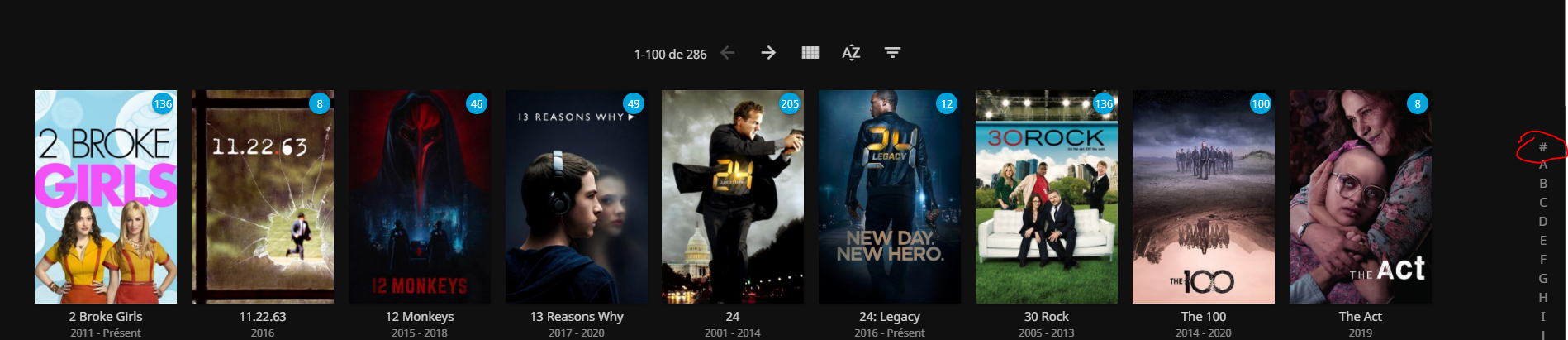 [Issue]: Number filter not working on TVShows and Movies when using ...