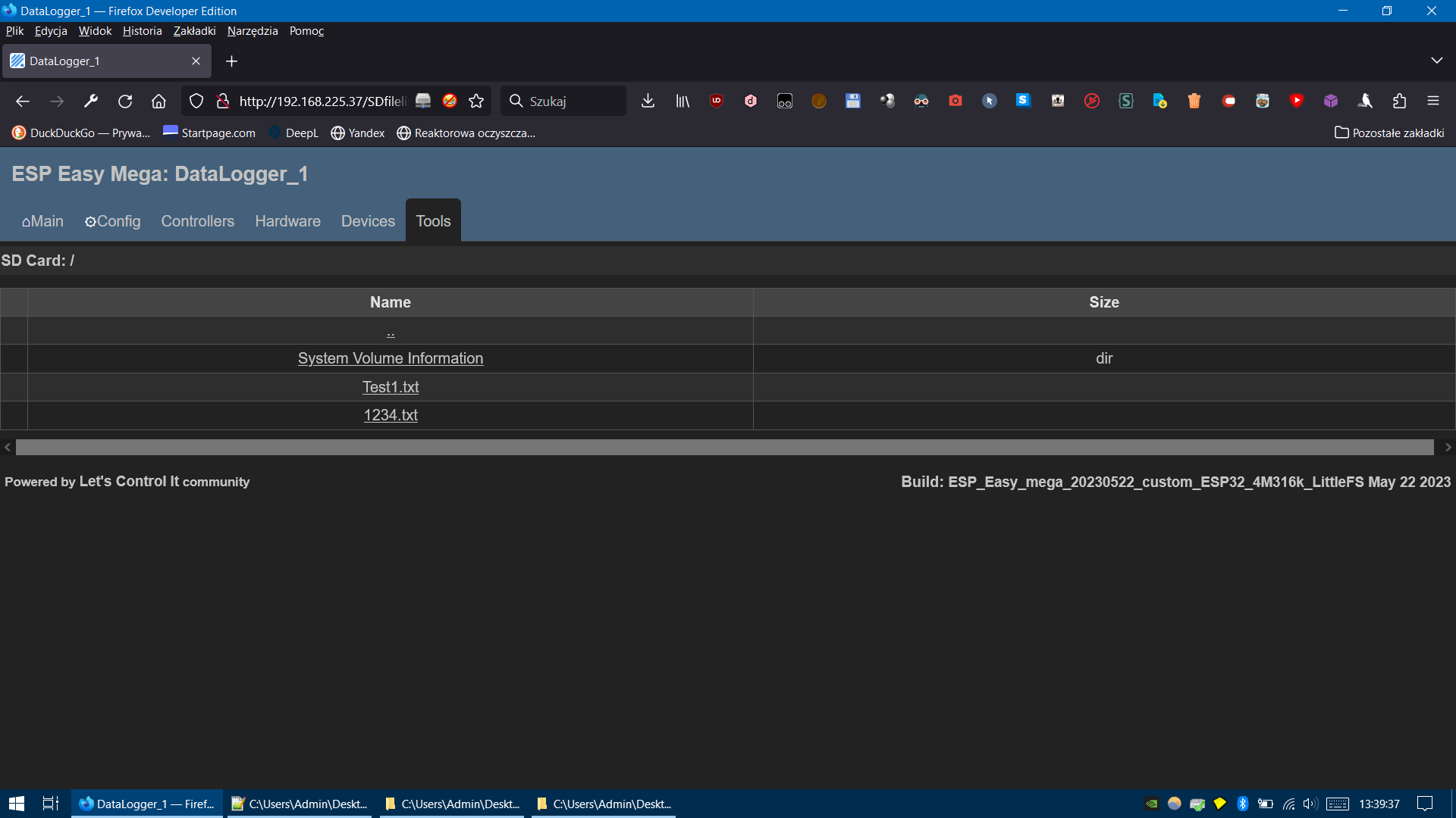 SD Card detected but not possible to use system or value logging · Issue #4675 · letscontrolit ...