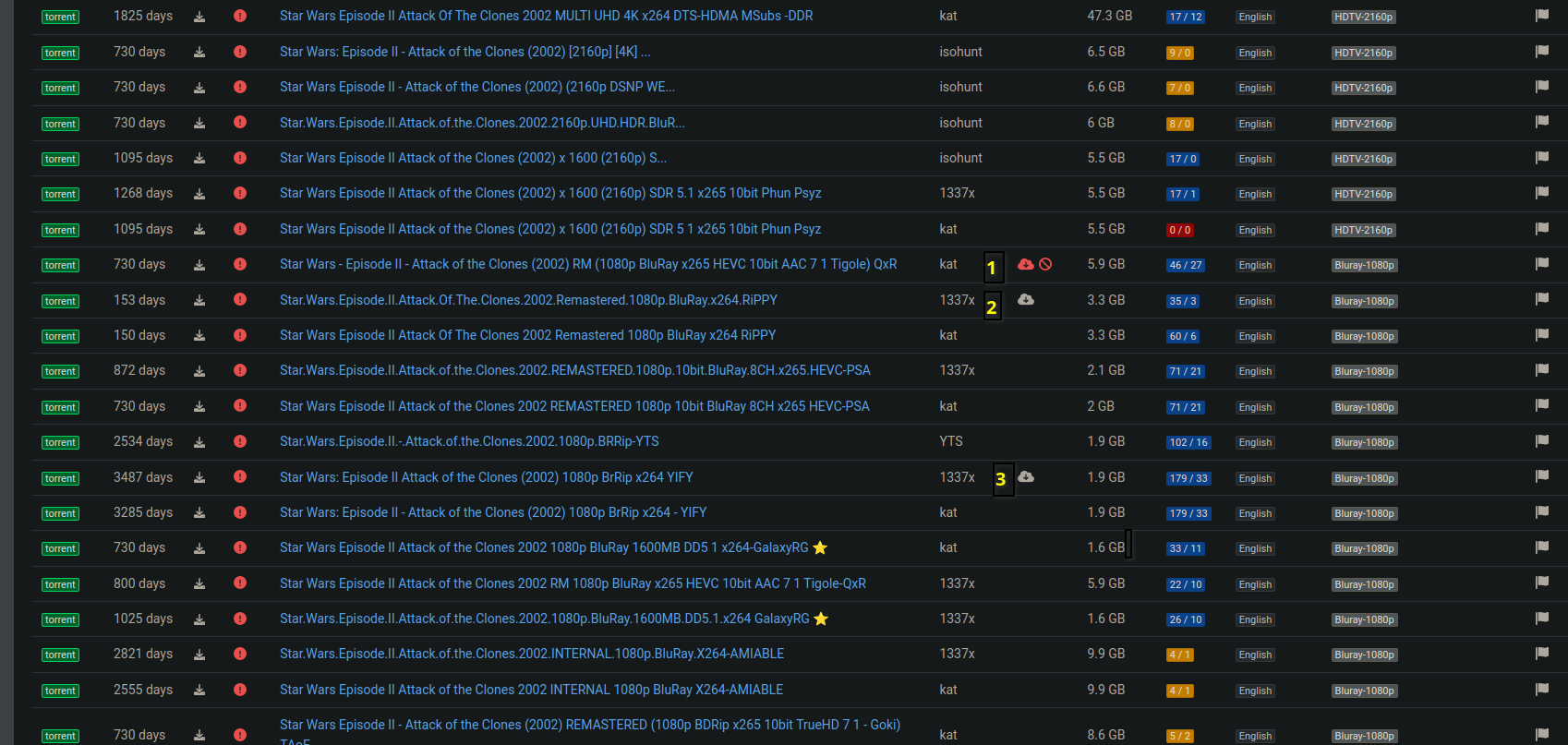 Prioritize choosing downloads with more seeds · Issue #7667 · Radarr/Radarr · GitHub