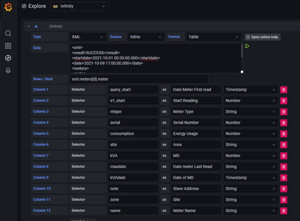 [Bug] XML Variables query not working · Issue #146 · grafana/grafana-infinity-datasource · GitHub