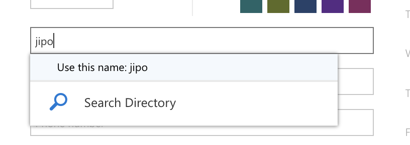 Normal People Picker does not show up the generic text typed in input ...