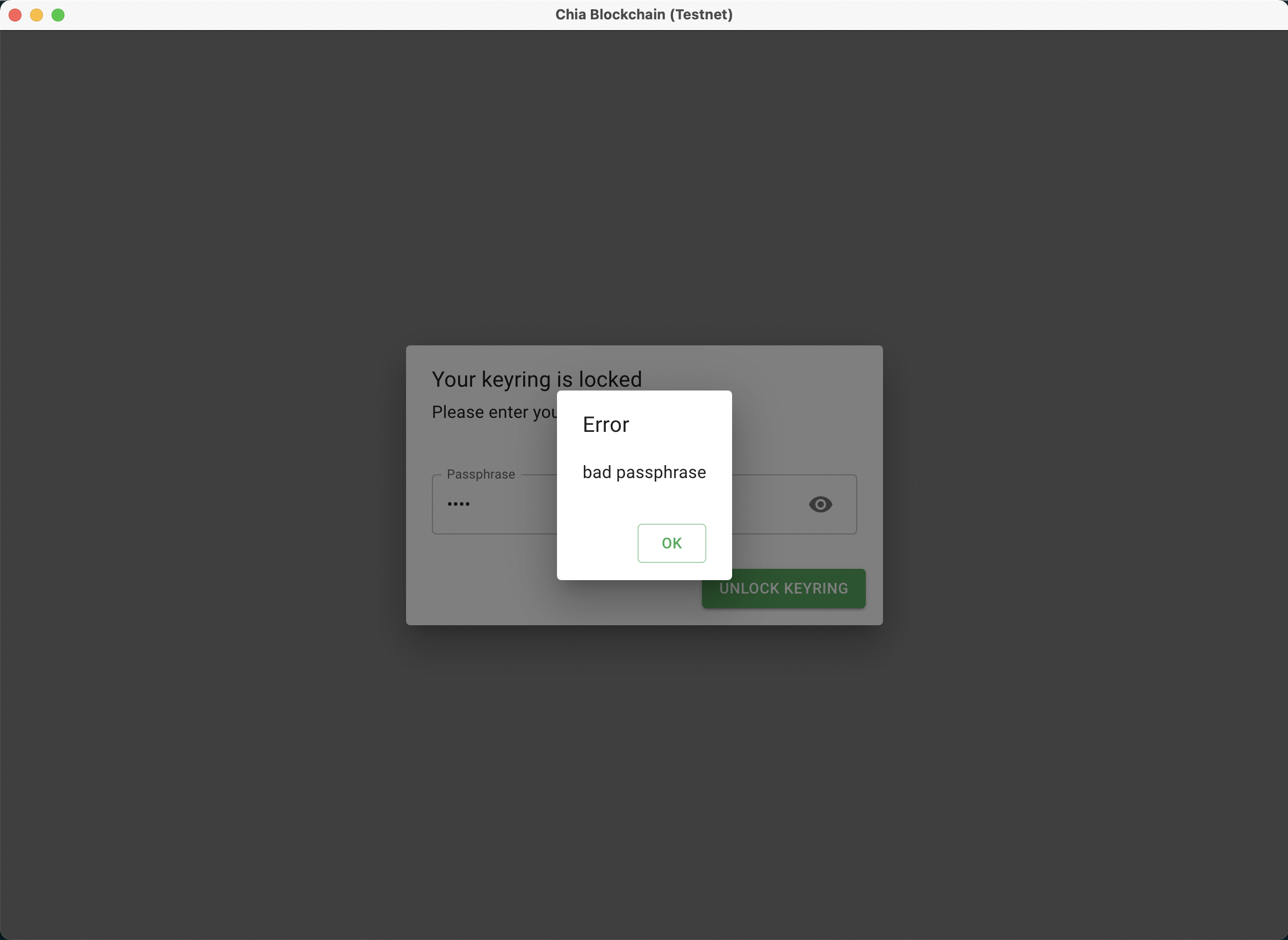 Improve wording in gui startup passphrase error dialog · Issue #1715 · Chia-Network/chia ...
