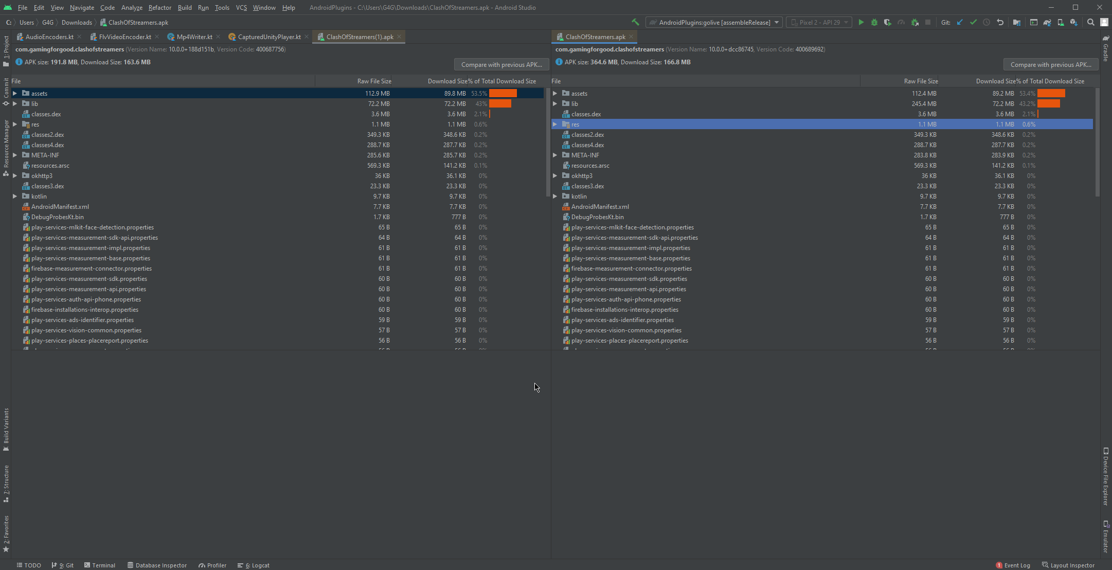 base module download size increases by 3MB when setting android:extractNativeLibs="false ...
