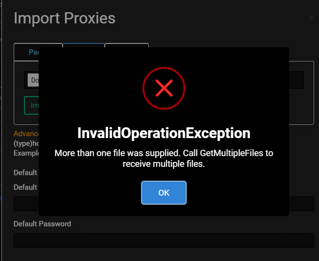 [REQUEST] Ability to import proxies from multiple files at once · Issue #161 · openbullet ...