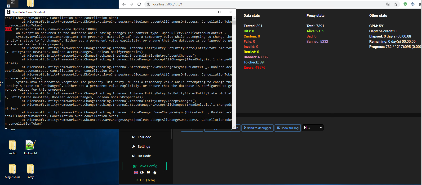 [BUG] ApplicationDbContext invalid operation · Issue #91 · openbullet/OpenBullet2 · GitHub