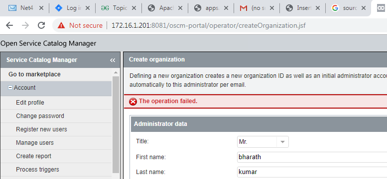 Operations with mail notification have failed · Issue #473 · servicecatalog/oscm · GitHub
