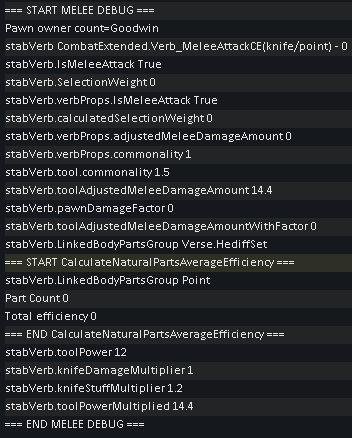 A18: Pawns not using melee weapons in combat · Issue #369 · CombatExtendedRWMod/CombatExtended ...