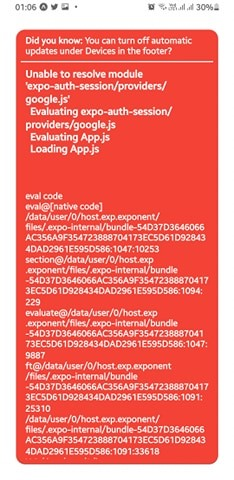 Unable to resolve module 'expo-auth-session/providers/google.js ...