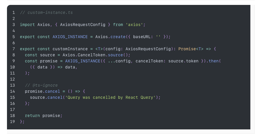 The `customInstance` mutator example doesn't have second argument · Issue #176 · orval-labs ...