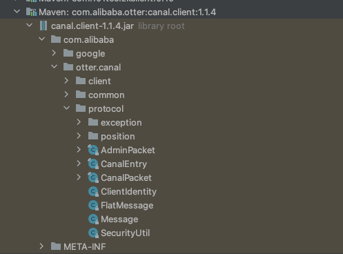 canal.client 升级1.1.6 没有 com.alibaba.otter.canal.protocol 相关类 · Issue ...