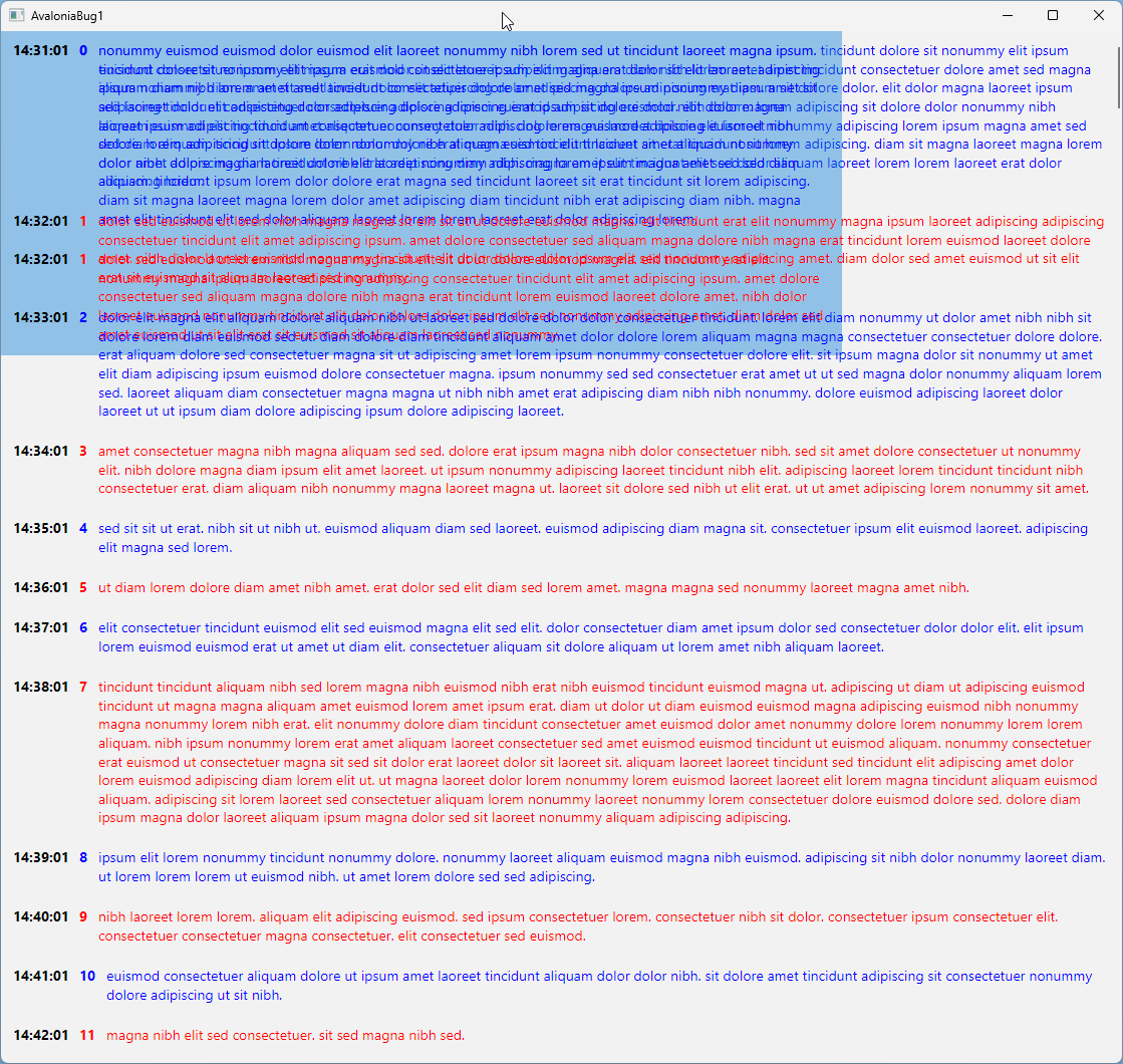 ListBox overlaps items under some conditions · Issue #10585 · AvaloniaUI/Avalonia · GitHub