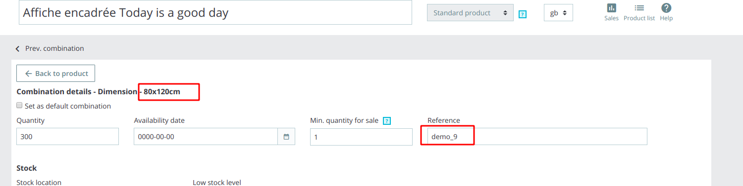 Product ref with combinations · Issue #10809 · PrestaShop/PrestaShop · GitHub