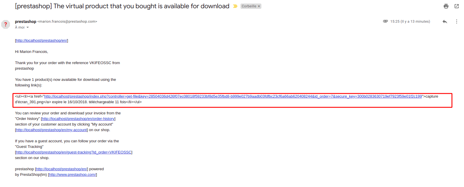 Display Issue In Virtual Product Email · Issue 10915 · Prestashopprestashop · Github 9863