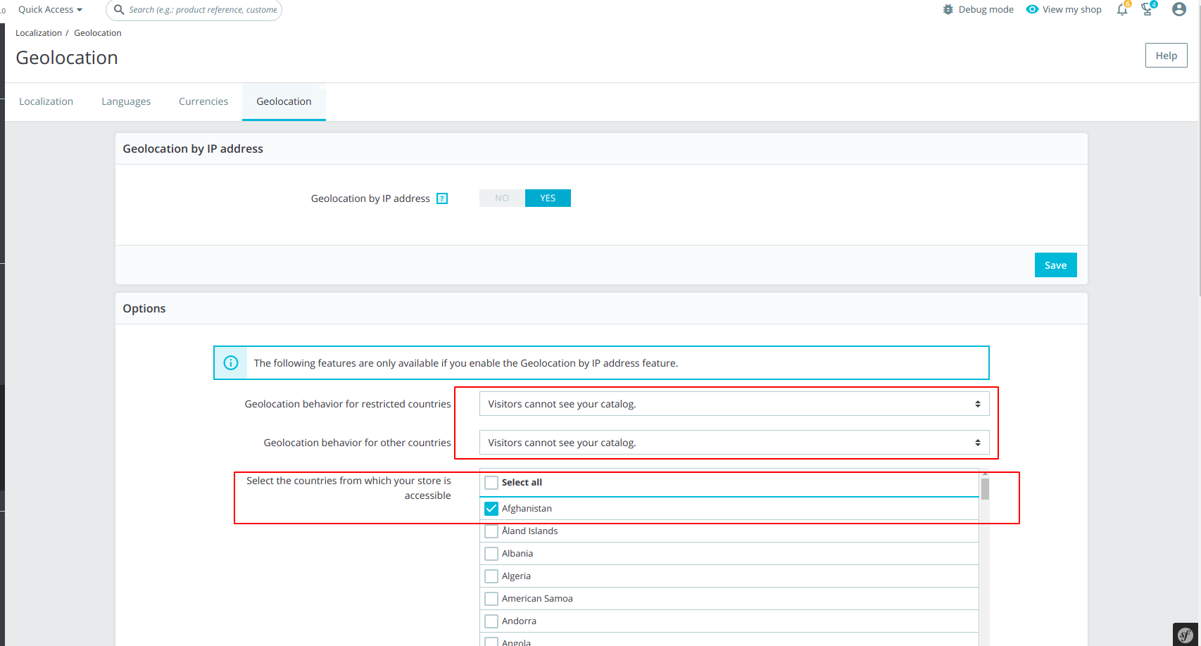 Geolocation isn't working as before · Issue #11052 · PrestaShop/PrestaShop · GitHub