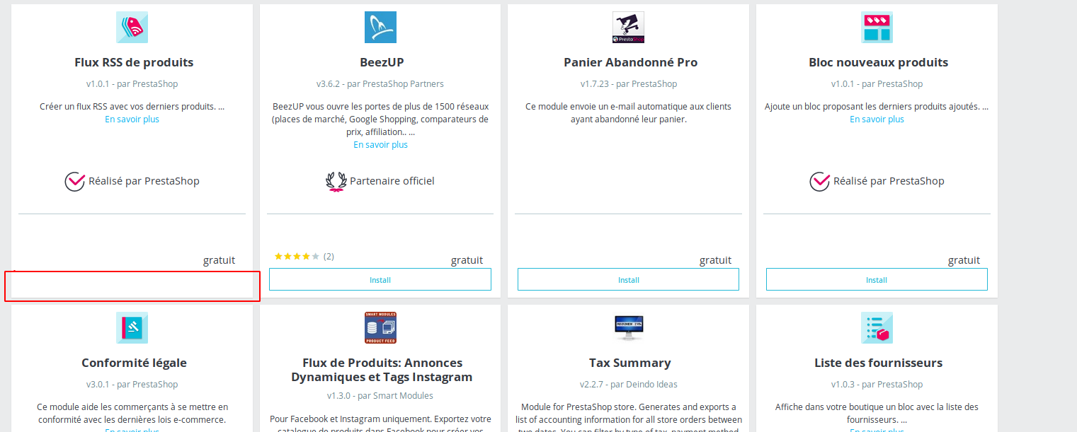 The block action is not well displayed fter installing a module · Issue #68 · PrestaShopCorp/ps ...