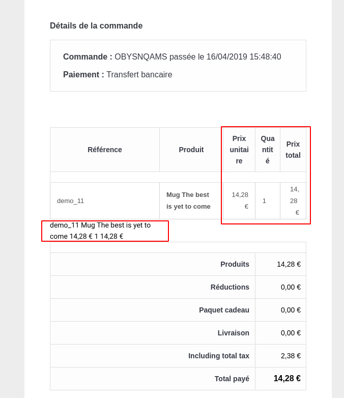 New order_conf email isn't correctly displayed · Issue #13433 ...