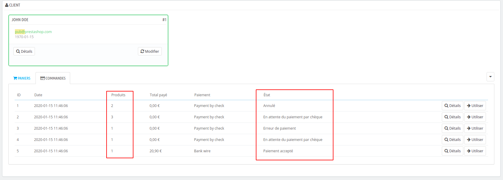 Empty columns on orders tab when creating an order · Issue #17197 · PrestaShop/PrestaShop · GitHub