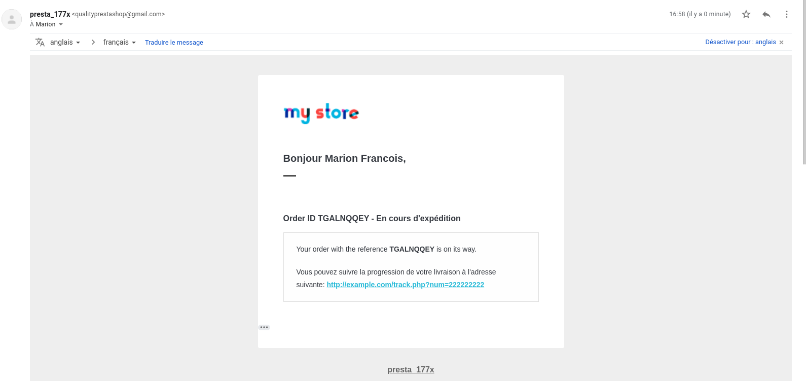 Tracking link missing in in_transit email when the tracking number is added in symfony order ...