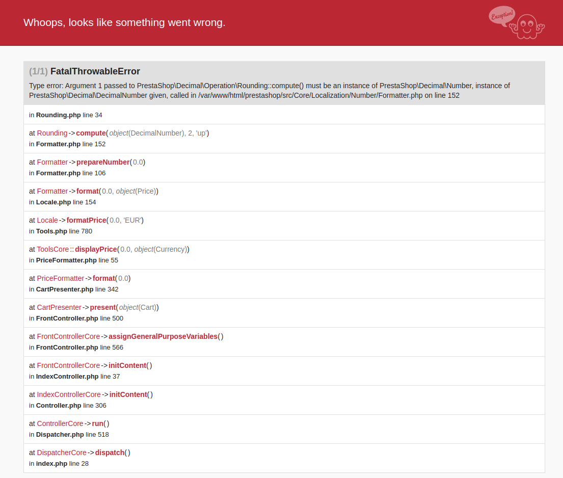 Fatal error on FO & BO > Modules manager after a fresh install on develop · Issue #21587 ...