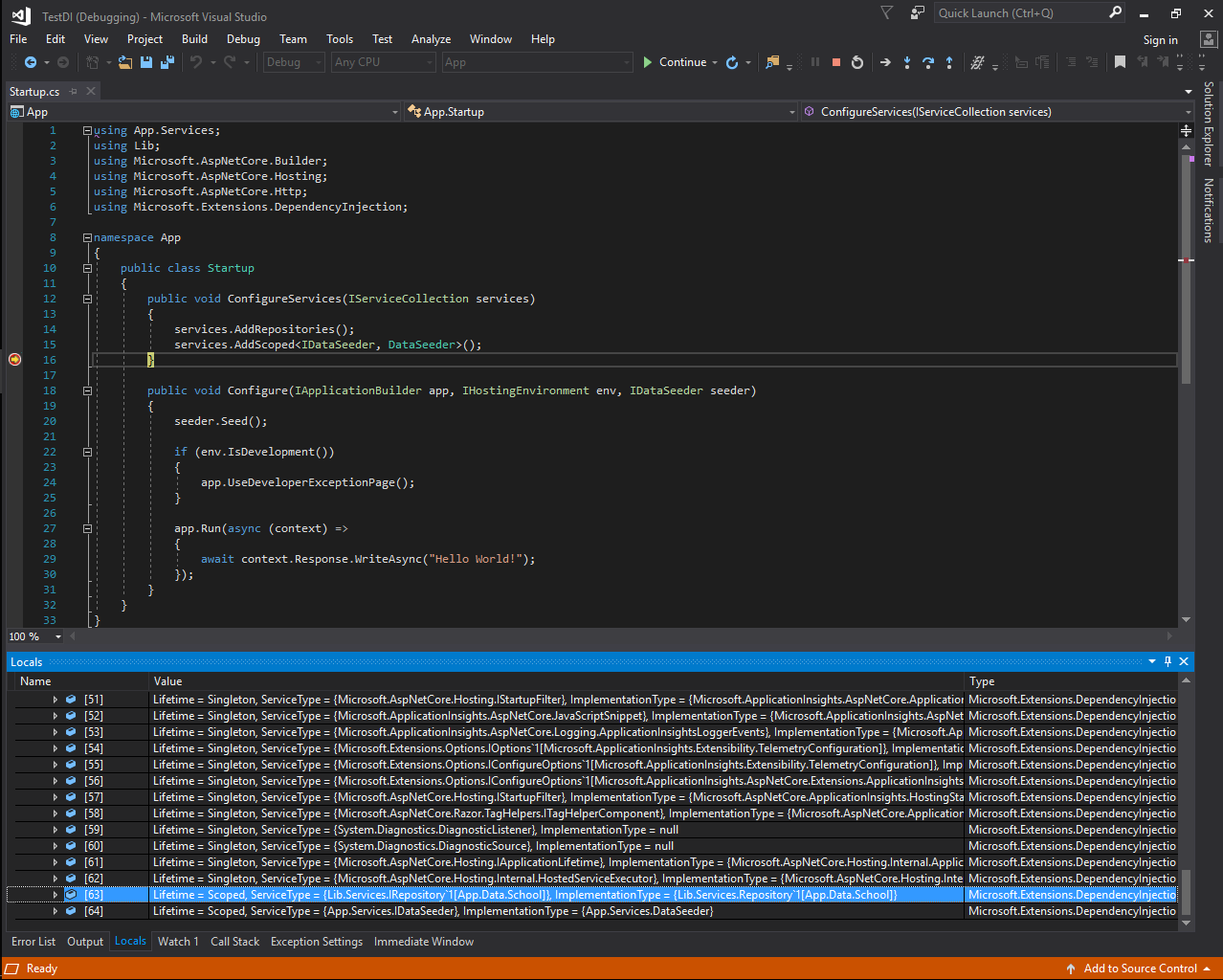 Unable To Resolve Service When Adding Services Dynamically Through Reflection · Issue 2209