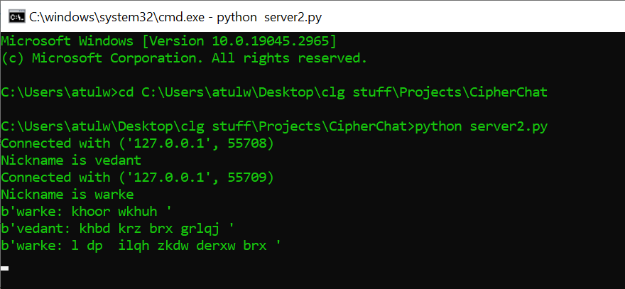 GitHub - vedantwarke/Cipher_Chat: it is a secured client-server based chat application developed ...