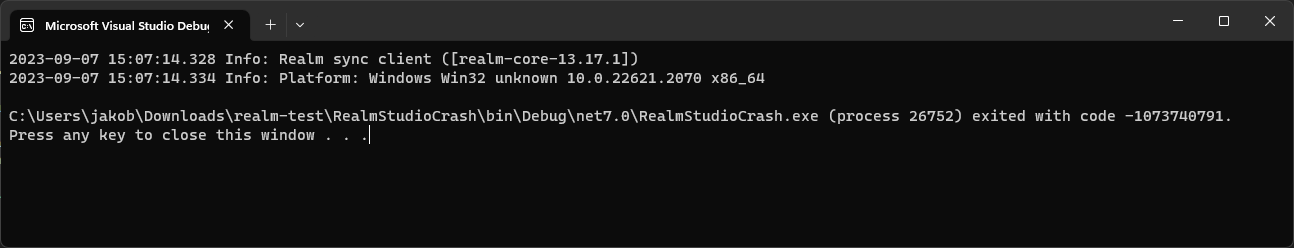 Sync client eventloop should not crash the process · Issue #6958 · realm/realm-core · GitHub