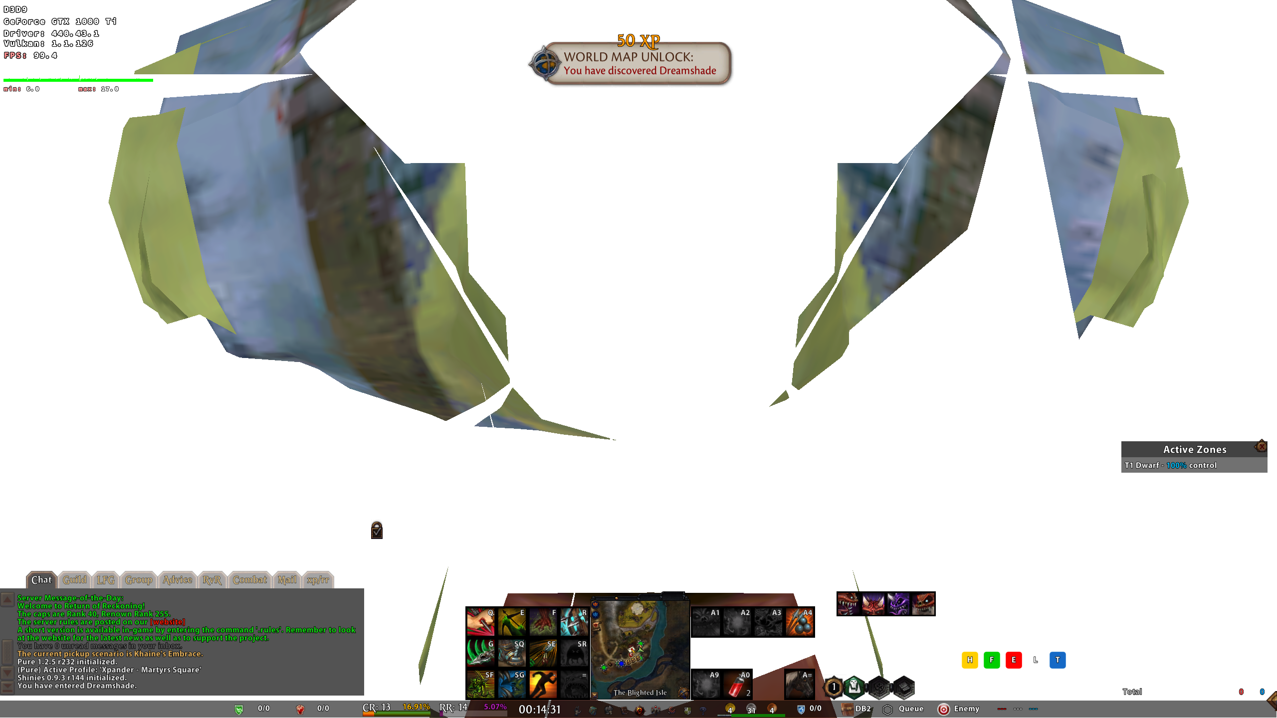 Warhammer Online (return of reckoning) Black Screen with sound and ...