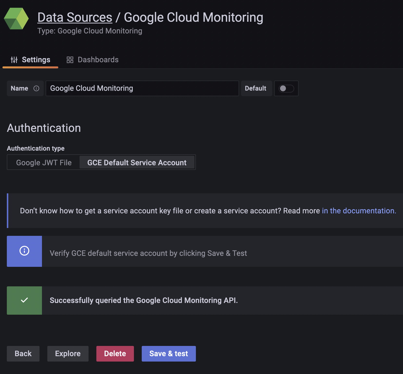 Minified react error #31 when editing dashboard panel with Google Cloud Monitoring data source ...