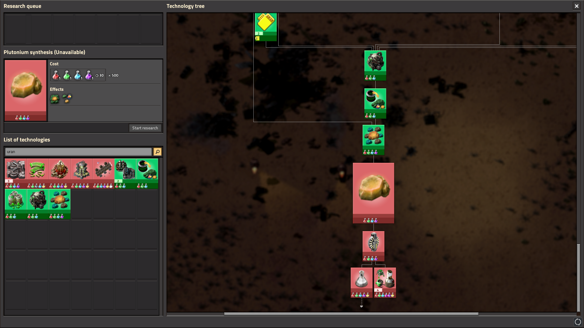 Plutonium Synthesis Research Locked · Issue #119 · modded-factorio/bobsmods · GitHub