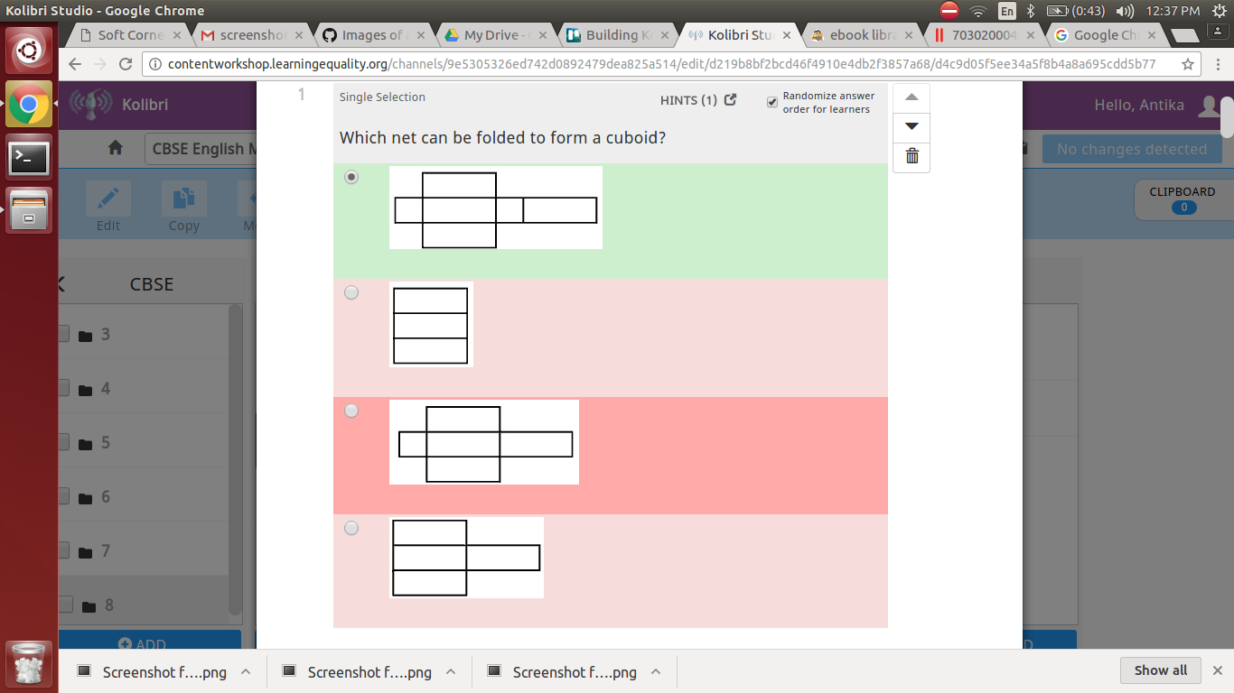 Images of answers are not displayed for questions created through ...