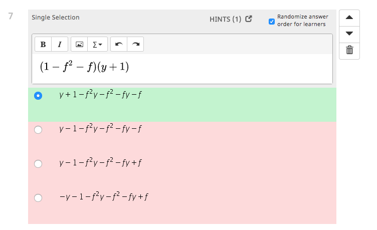 The mathematical equations created on math formula input widget on ...