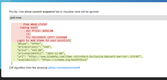 Clicking "No" on the "Embedded price data detected, follow only price data?" options still ...