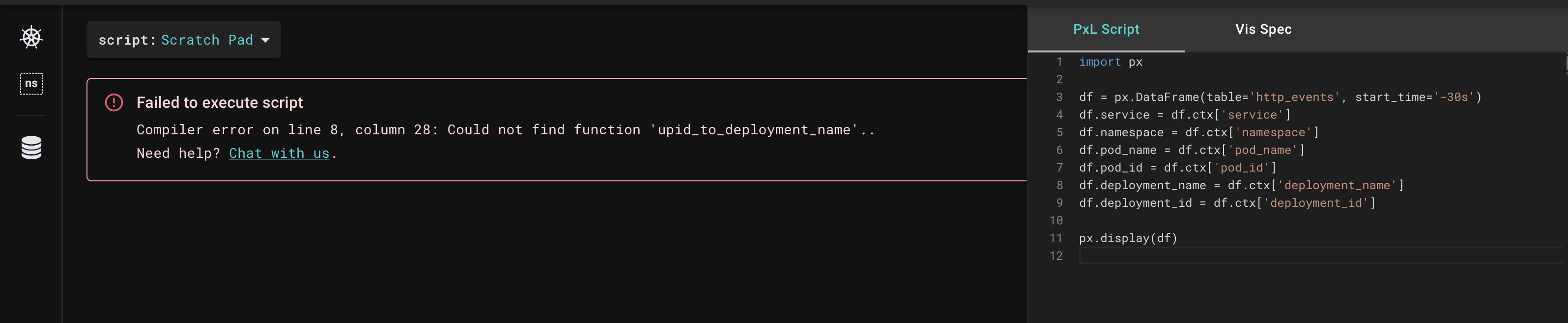 Error getting deployment_name from metadata · Issue #444 · pixie-io/pixie · GitHub